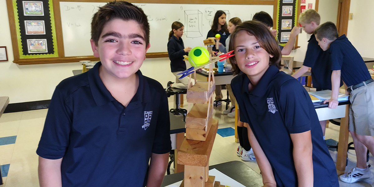 grade 7 engineering tower – St. Mary's of the Annunciation School